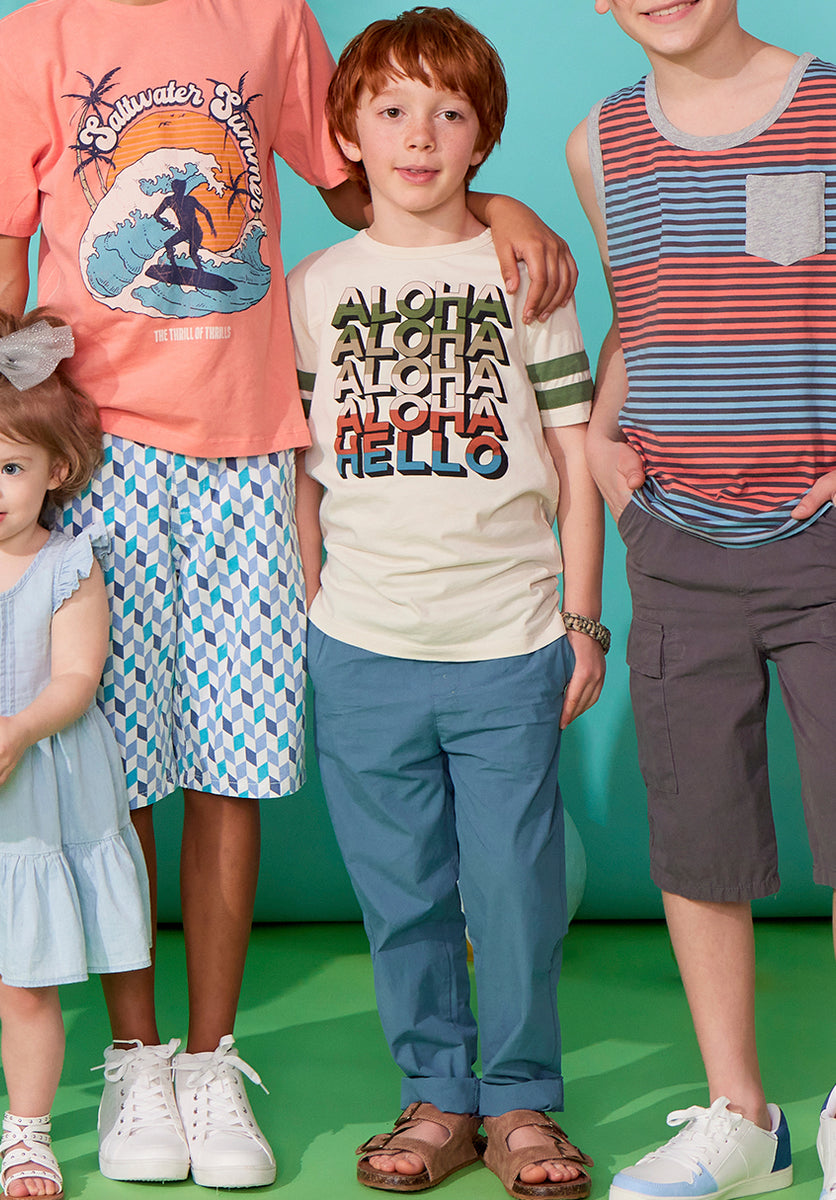 KIDPIK Boys Hello From Hawaii Outfit Set, 3-Piece, Size: 2 - 4 – Kidpik