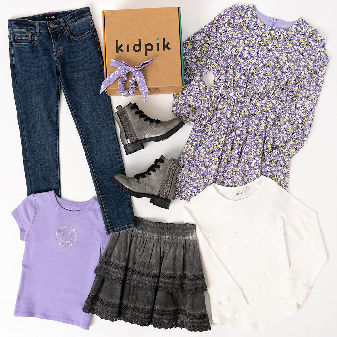 KIDPIK Girls Always Be Yourself Outfit Set, 6-Piece, Size 16, No Shoes ...