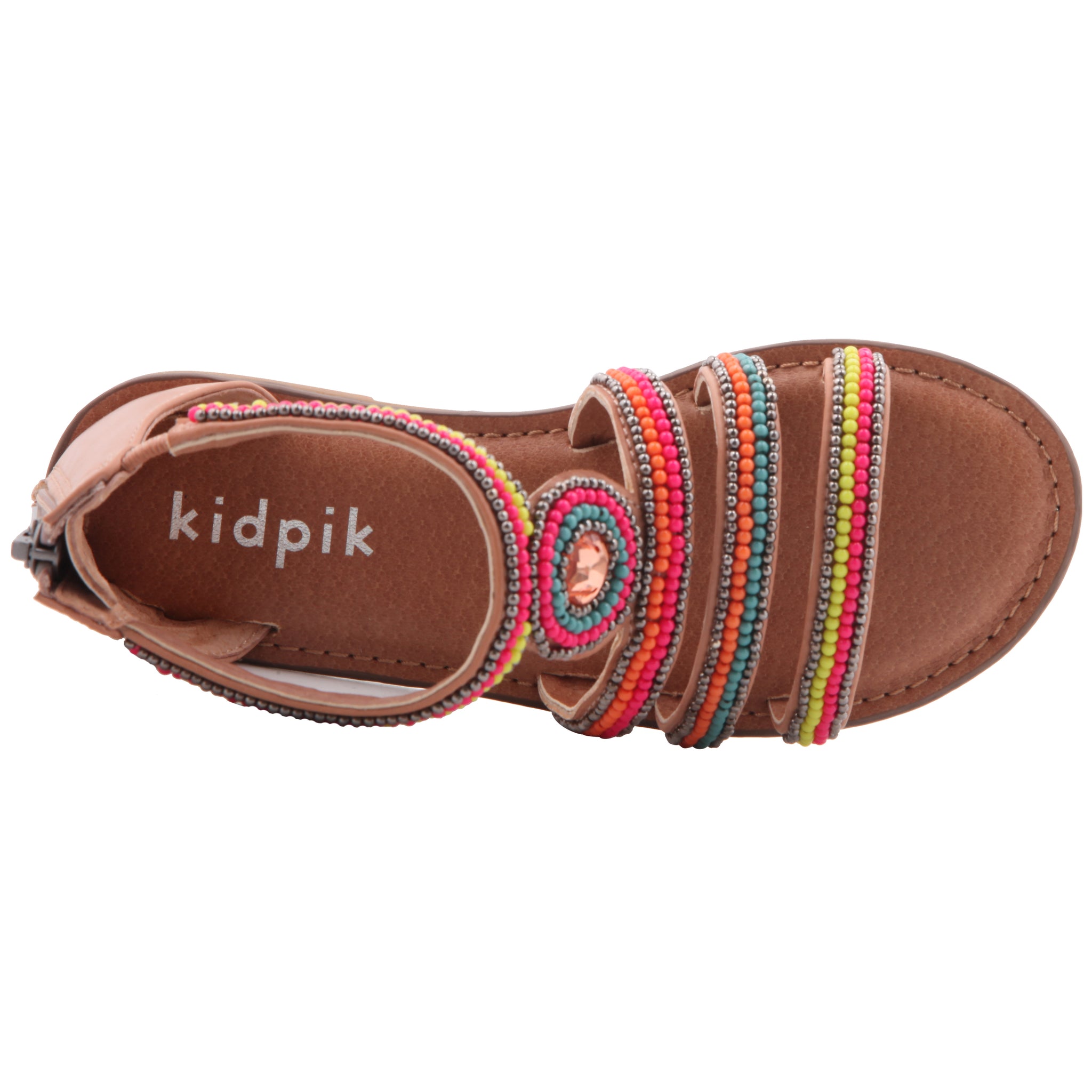 KIDPIK Girls Beaded Sandal, Size: 9 Toddler - 5 Youth – Kidpik