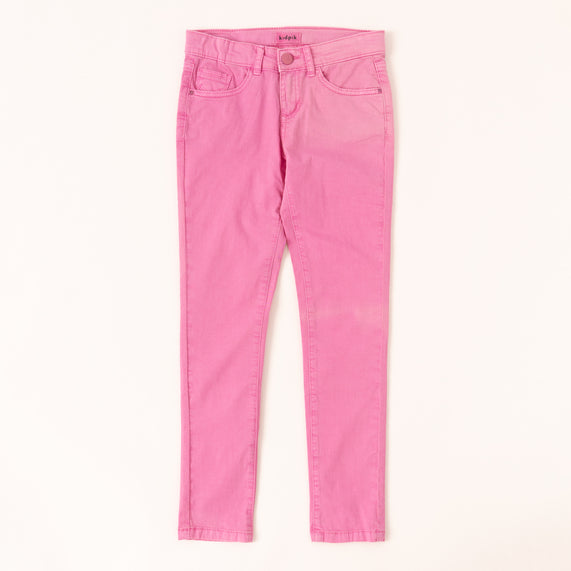 KIDPIK Girls Garment Dyed 5 Pocket Cotton Stretch Twill Skinny Pants ...