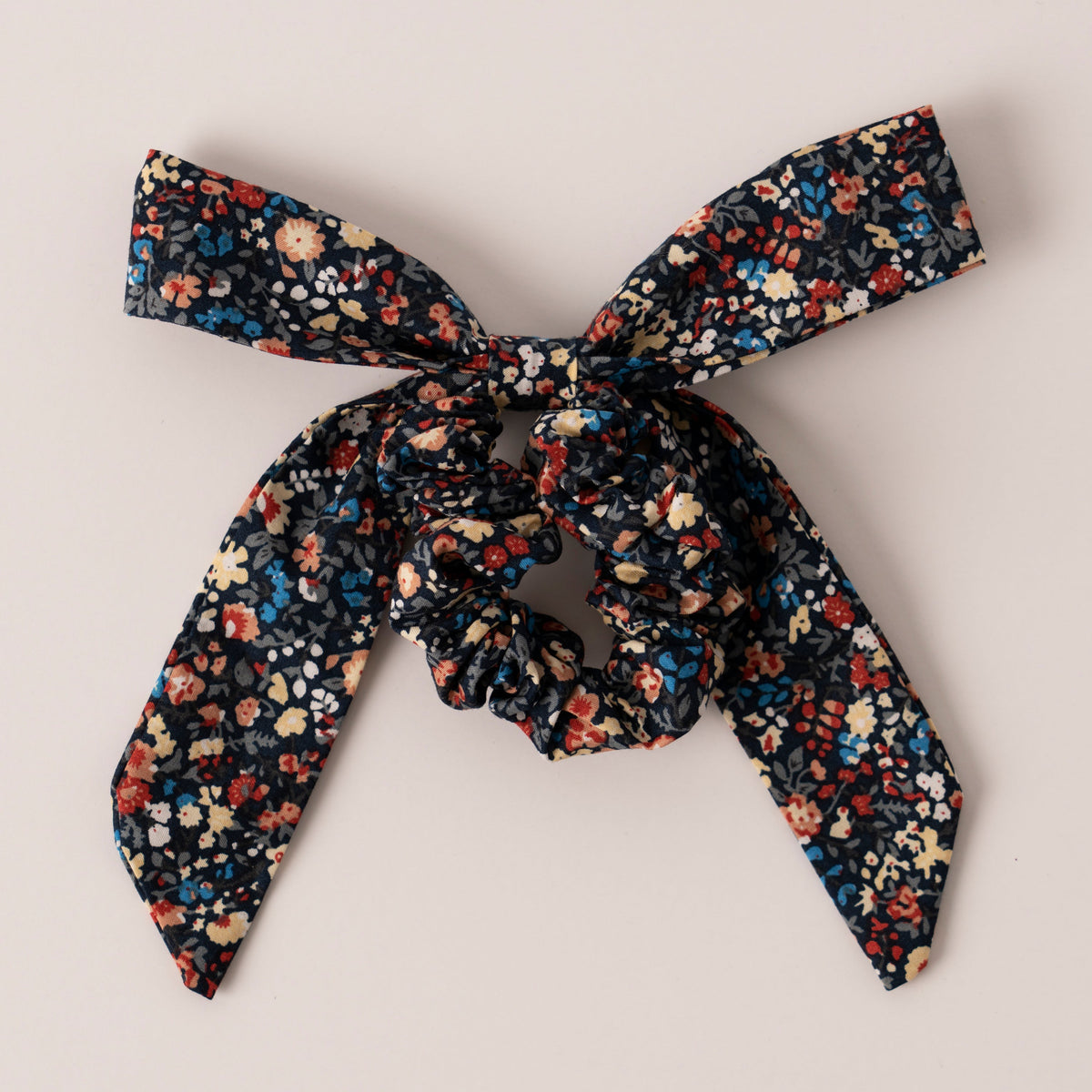 KIDPIK Girls Multi Ditsy Floral Tie Bow Elastic Ponytail Holder ...